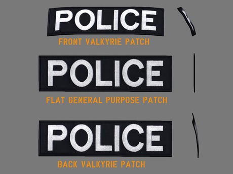 Second Life Marketplace - SISU\\ POLICE PATCH FOR VALKYRIE PLATE CARRIER