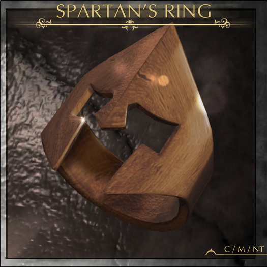 Second Life Marketplace - *Birth* 'Spartan' Ring - Wood