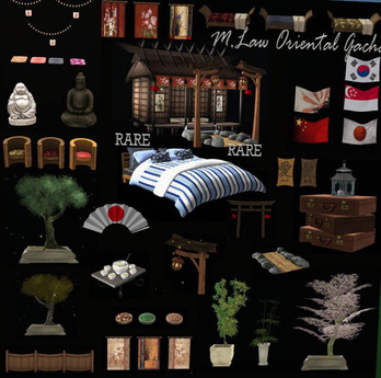 Second Life Marketplace - .:M.LAW:. Oriental Gatcha chair one