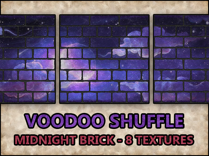 Second Life Marketplace - [VS] 8 Midnight Brick Textures
