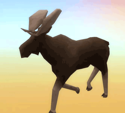 Second Life Marketplace - Full Perm Amazing Animated Walking Moose Mesh