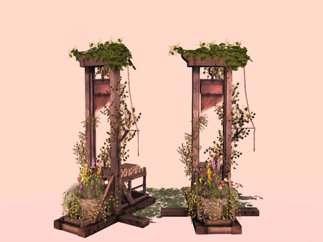 Second Life Marketplace - LOVE - RESURRECTION - GUILLOTINE GARDEN DECOR