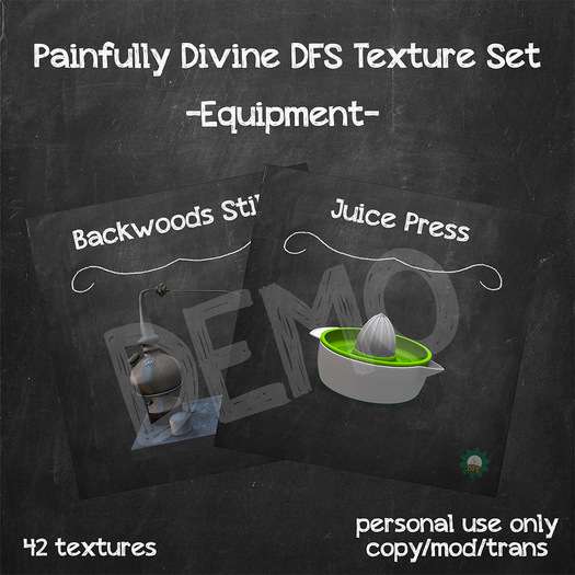 Second Life Marketplace - Painfully Divine DFS Texture Set Equipment