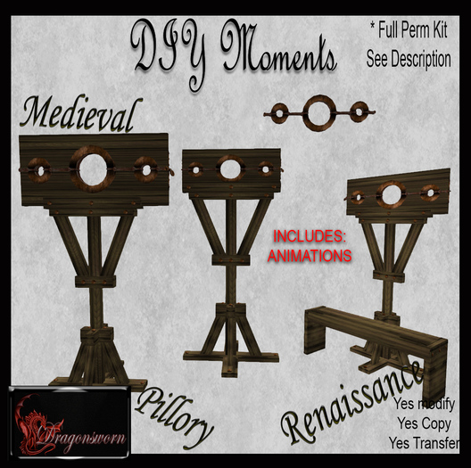Second Life Marketplace - Full Perm Pillory Builder Kit