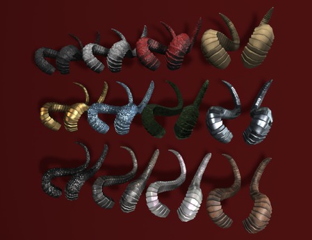Second Life Marketplace - Demon Horns - 18 textures