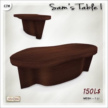 Second Life Marketplace - [V/W] Sam Table I - Medieval fantasy ...