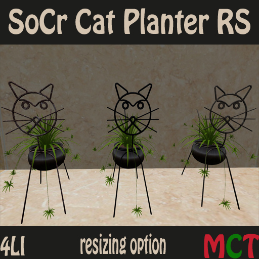 Second Life Marketplace - SoCr Cat Planter RS