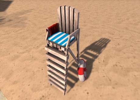 Second Life Marketplace - Lifeguard Chair Animated