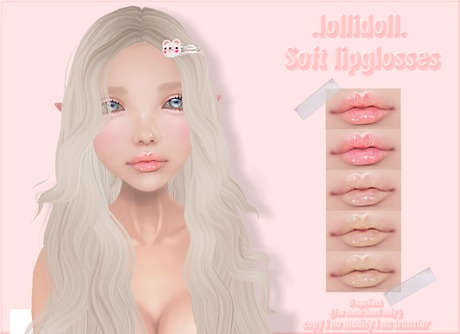 Second Life Marketplace - .lollidoll. Soft lipglosses appliers {fatpack ...