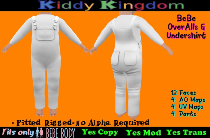 Second Life Marketplace - (KK) BeBe Overalls Deliver Box