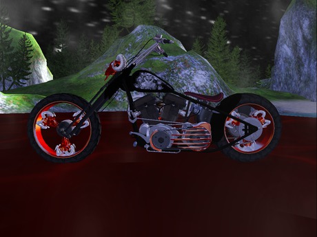 Second Life Marketplace - M2SCC Demonic Sugar Skull Bike (M)