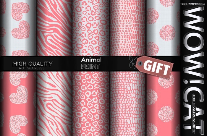 Second Life Marketplace - TEXTURE WOW!CAT GIFT ANIMAL PACK 03