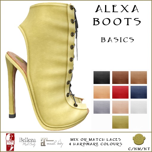 Second Life Marketplace - BM Alexa Boots Basics