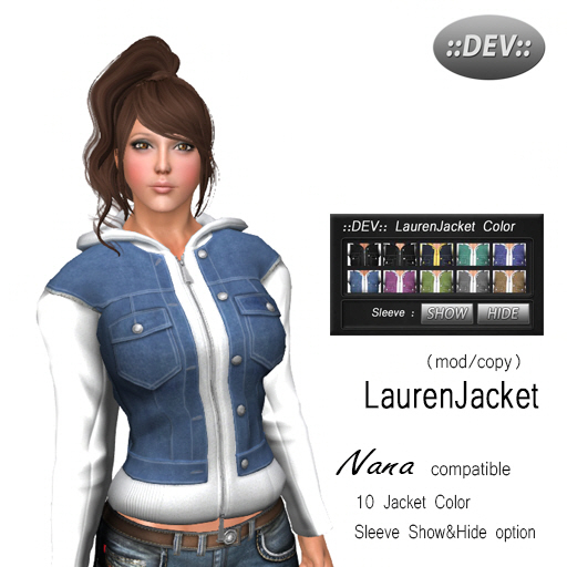 Second Life Marketplace - ::dev:: FitnessNana LaurenJacket