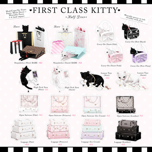 Second Life Marketplace - +Half-Deer+ First Class Kitty - Luxury Toys ...