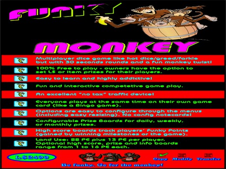 Second Life Marketplace - Funky Monkey FULL PERM (Boxed)
