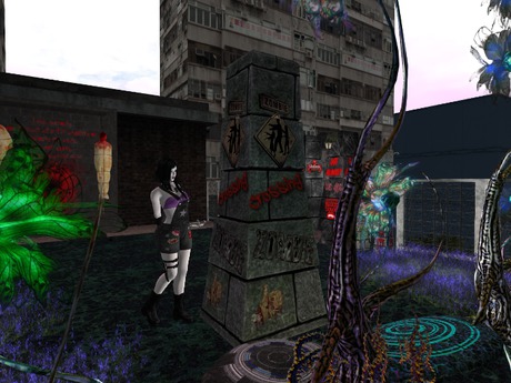 Second Life Marketplace - !_!ND Zombie Welcome Stone Pillar