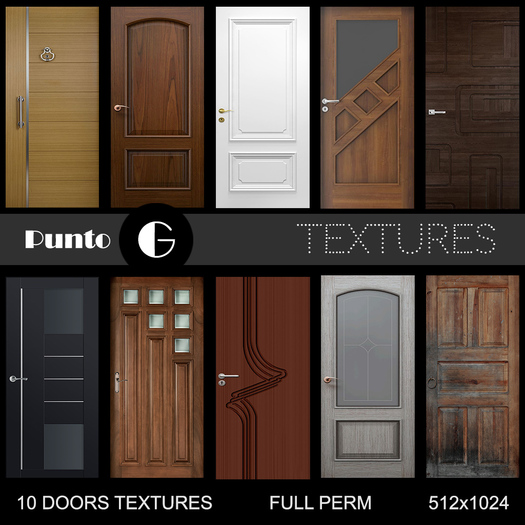 Second Life Marketplace - 10 Doors Textures [05]
