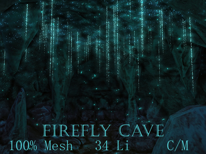 Second Life Marketplace - LOVE - FIREFLY CAVE - UNIQUE