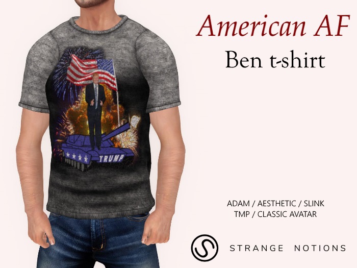 Second Life Marketplace - Ben t-shirt - American AF