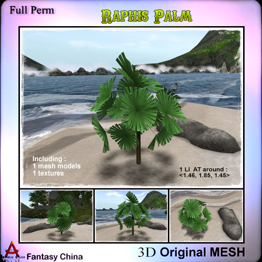 Second Life Marketplace - FC- Full Perm Mesh Raphis Palm