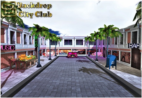 Second Life Marketplace - [PMF] Backdrop City Club Mesh