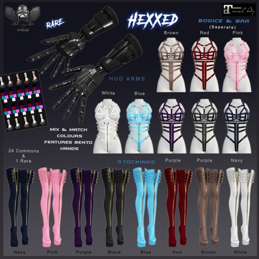 Second Life Marketplace - [The Forge] Hexxed Boots, White