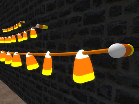Second Life Marketplace - RE Candy Corn String Lights - Sculpted ...