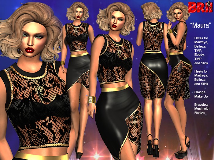 Second Life Marketplace Maura Night Style Complet Outfit