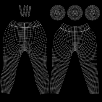 Second Life Marketplace - Full Perm High Waist 3 Buttons 3 Hoops Pants ...
