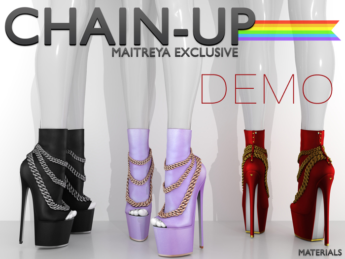 Second Life Marketplace - Blah. [Chain-Up Boots ] DEMO [Maitreya]