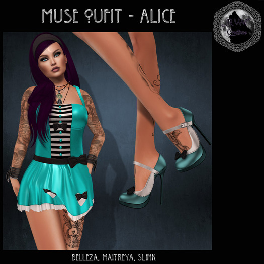 Second Life Marketplace - Muse Outfit Alice (JR Wolf Creations)