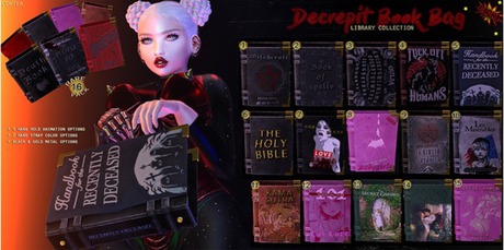 Second Life Marketplace - #15 {CowTea} Decrepit Book Bag #15 [Little ...