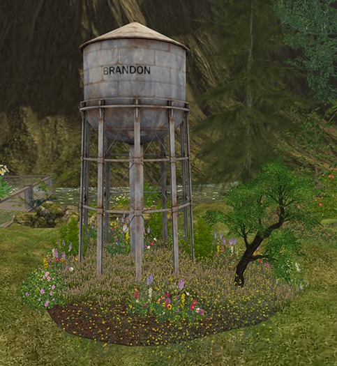 Second Life Marketplace - LB - Water Tower with Garden