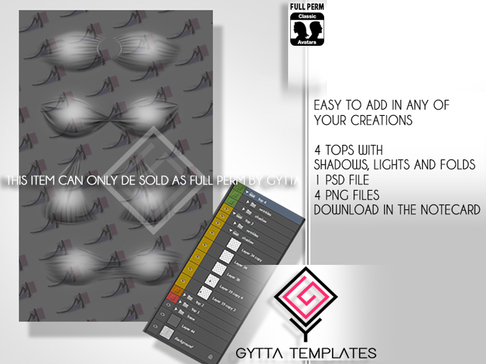 Second Life Marketplace - ::: [GYTTA] ::: Folds Pack 1