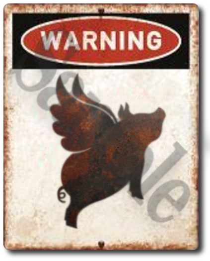 Second Life Marketplace - SIGN - When Pigs Fly