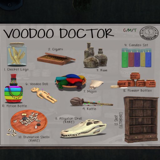 Second Life Marketplace - [IK] Voodoo Doctor - 08. Powder Bottles ...