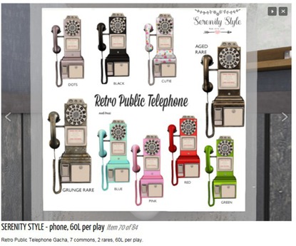Second Life Marketplace - Serenity Style- Retro Telephone GREEN