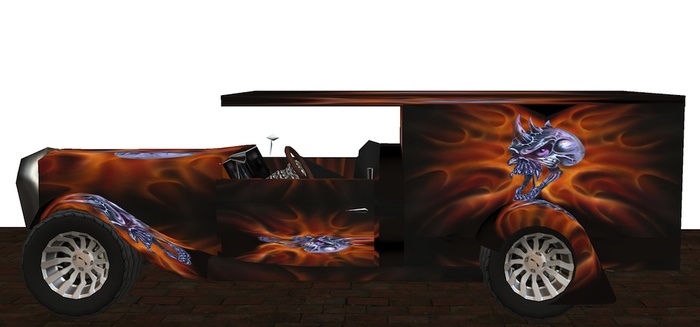 Second Life Marketplace - Mohawk Choppers Demonic Delivery Truck