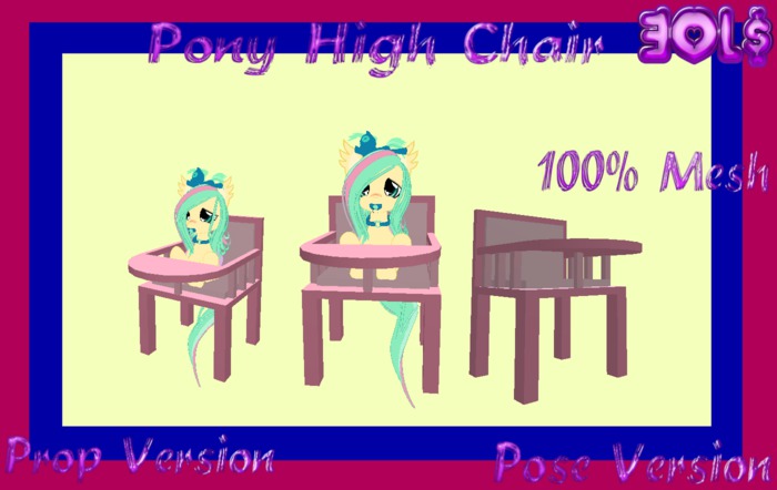 Second Life Marketplace - My Little Pony - High Chair