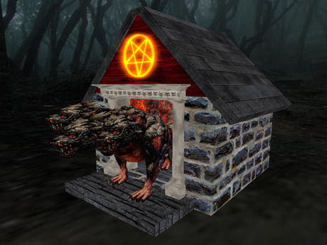 Second Life Marketplace - RE Cerberus Dog House Set - Spooky Halloween ...