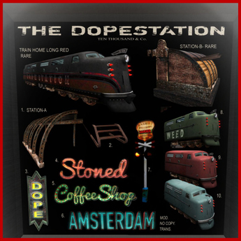 Second Life Marketplace - 2.Train Rail Stairs DOPE STATION BY TEN ...