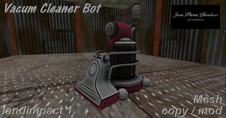 Second Life Marketplace - Vacum Cleaner Bot mesh