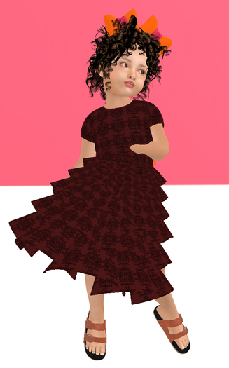 Second Life Marketplace - Lexxie Zooby Child Red Dress Combo