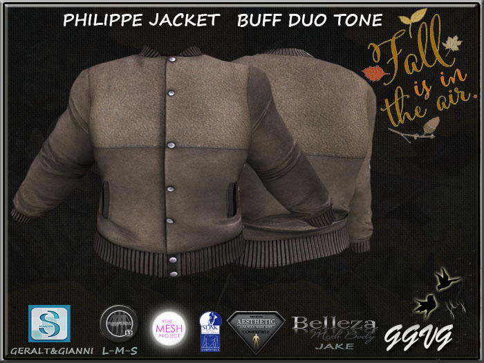 Second Life Marketplace - PHILIPPE JACKET BUFF DUO TONE