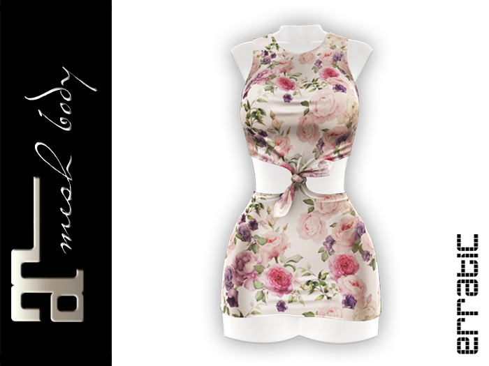 Second Life Marketplace - erratic / ade - dress / floral (maitreya)