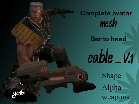 Second Life Marketplace - Completo Avatar mesh Cable V_1