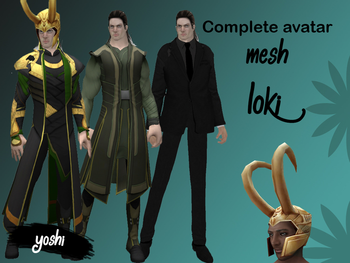 Second Life Marketplace - Complete Avatar Loki mesh Three versions