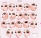 Second Life Marketplace - . p i c h i . quotes face tattoos III 15 (catwa)