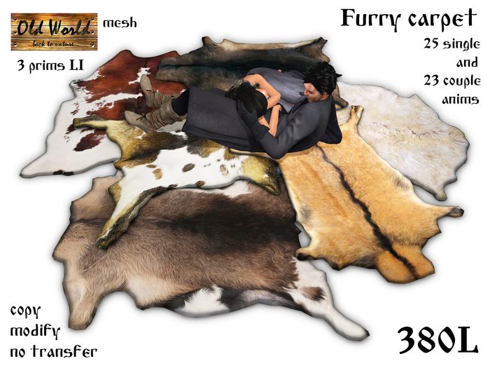Second Life Marketplace - OW Medieval furry carpet - Old World - Rustic ...